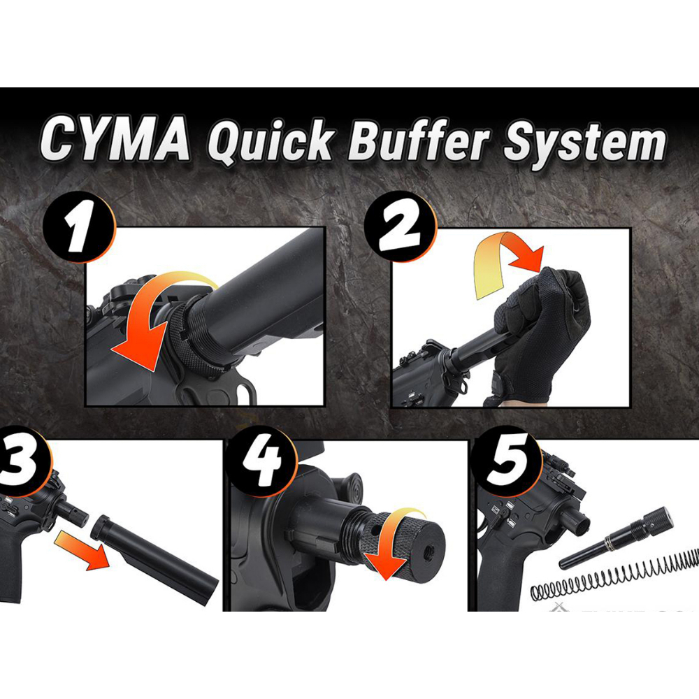 Purchase CYMA Platinum SR-25 QBS Airsoft AEG Designated Marksman Rifle | Gorillasurplus.ca